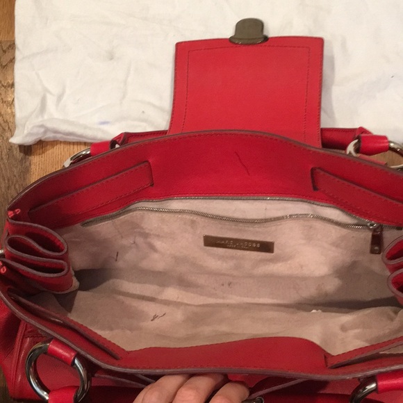 Marc Jacobs | Bags | Red Marc Jacobs Doctors Bag Leather Purse | Poshmark